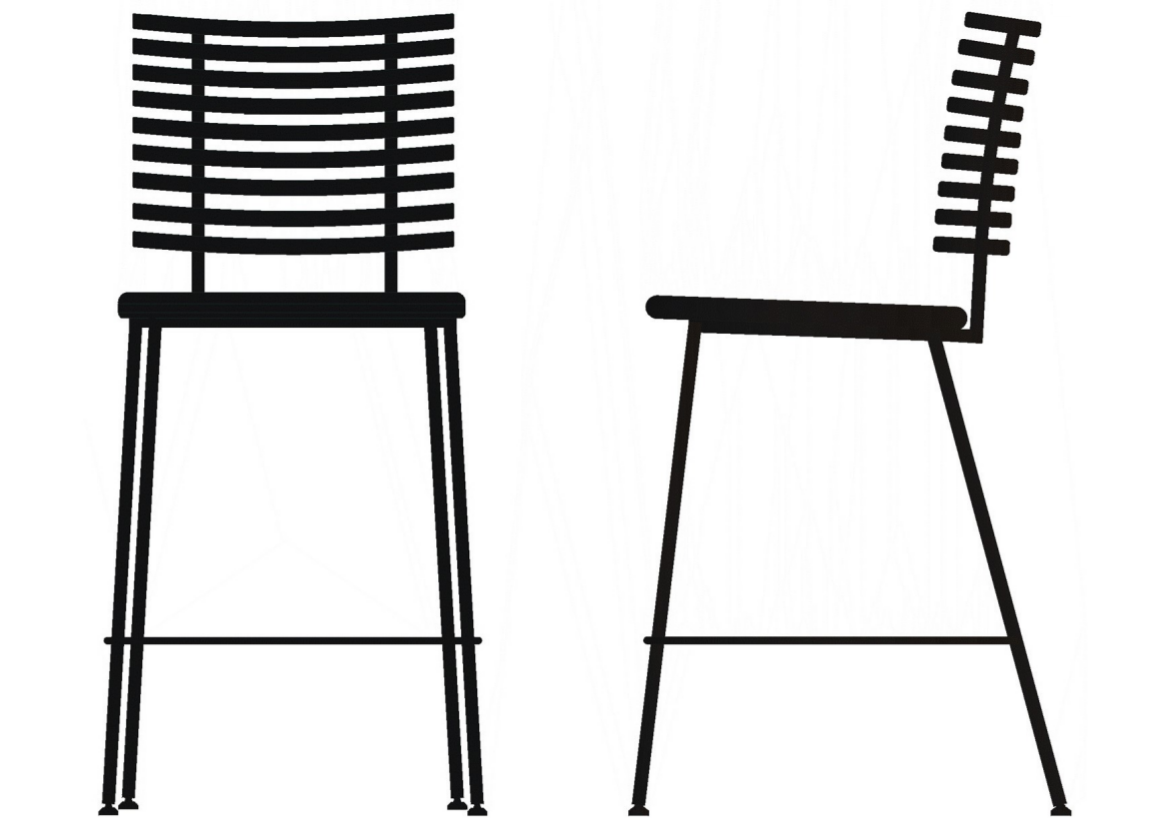 Tiger barstool GM 4107 - Naver Collection